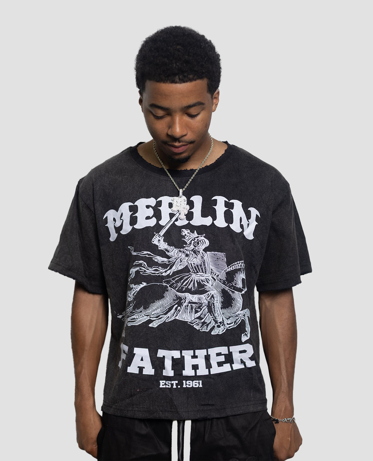 Merlin Knights Black Tee